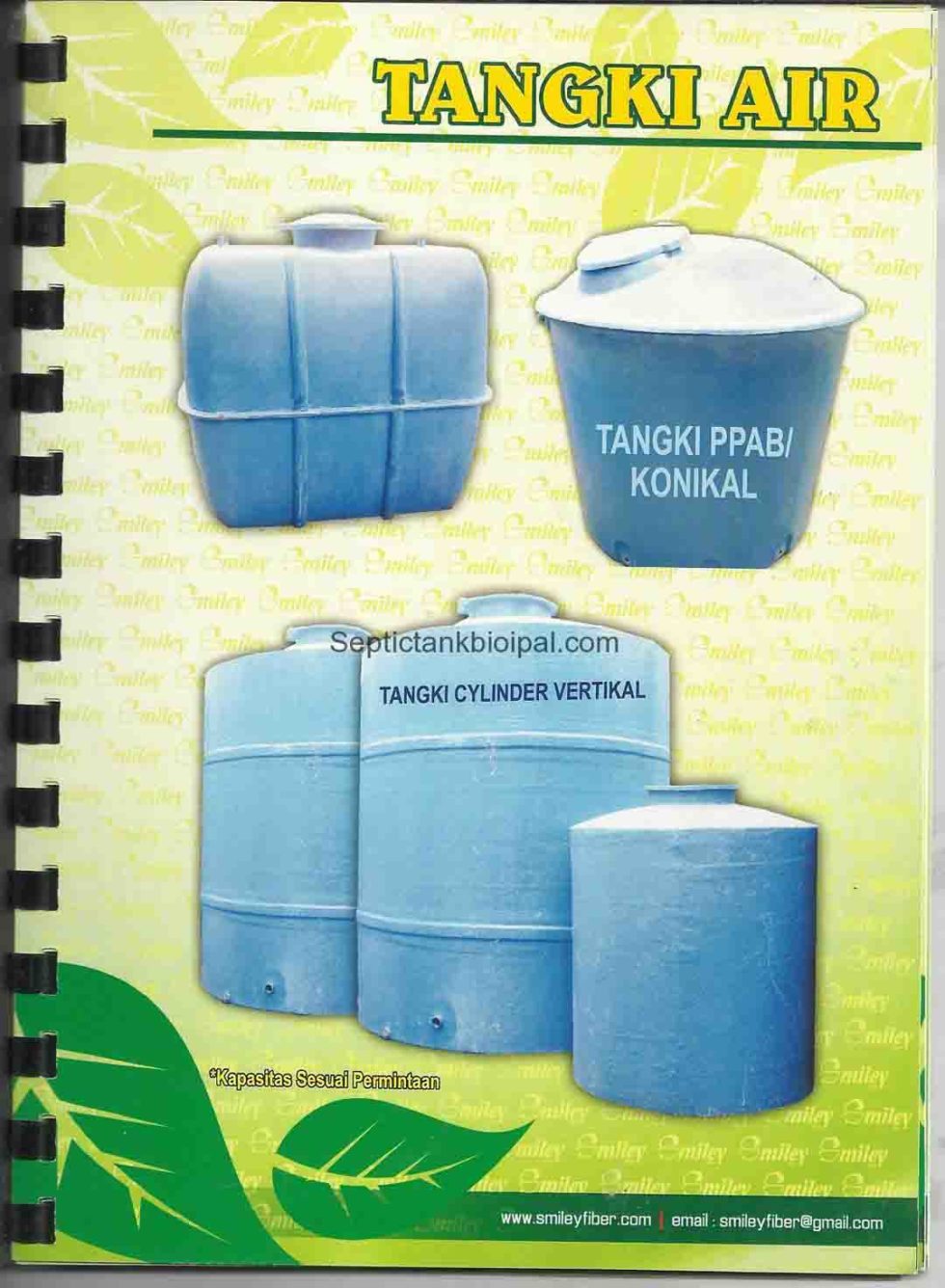Tangki Air Fiberglass Cylinder Vertikal Horizontal | Septictank Bio Ipal